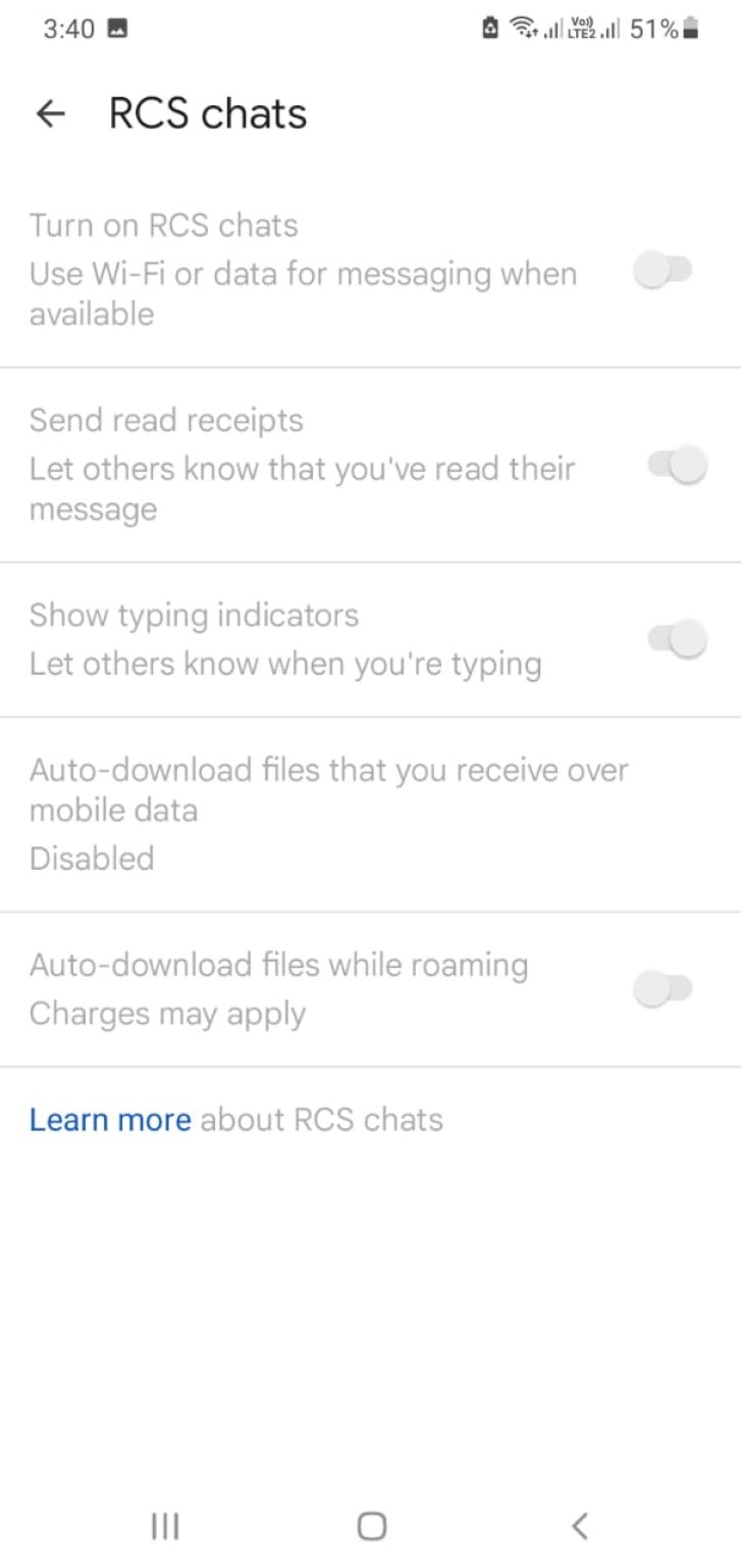 How to Disable RCS on Android? - Pttrns