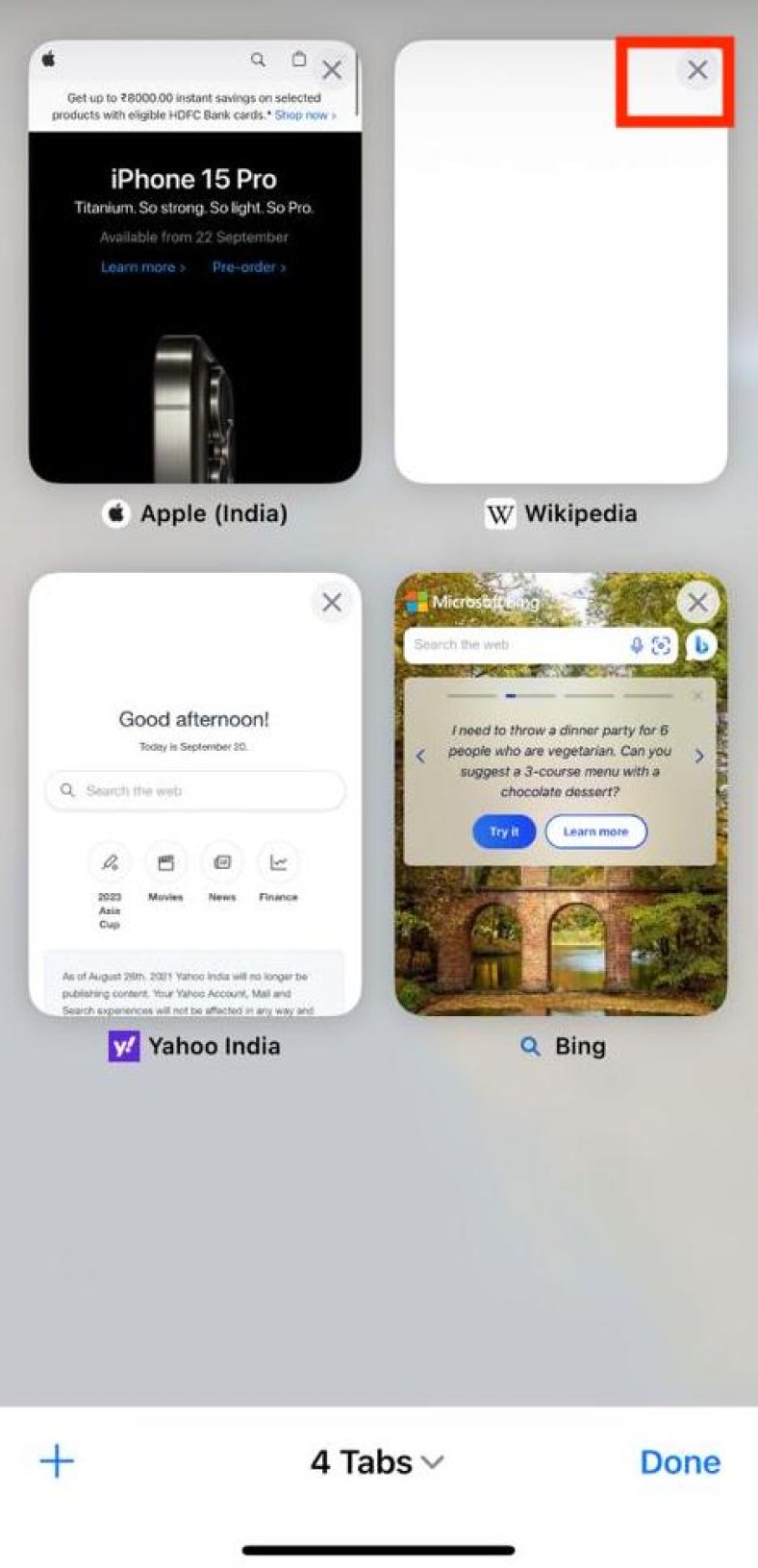 How to Close All Tabs on iPhone - Pttrns