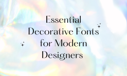 20 Essential Decorative Fonts for Modern Designers - Pttrns
