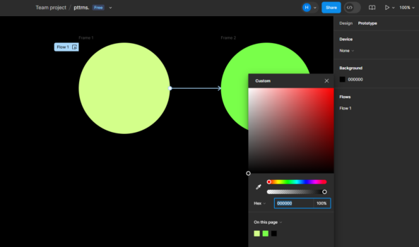 How To Change Figma Prototype Background Color - Pttrns