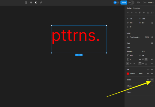 How To Outline Text in Figma - Pttrns