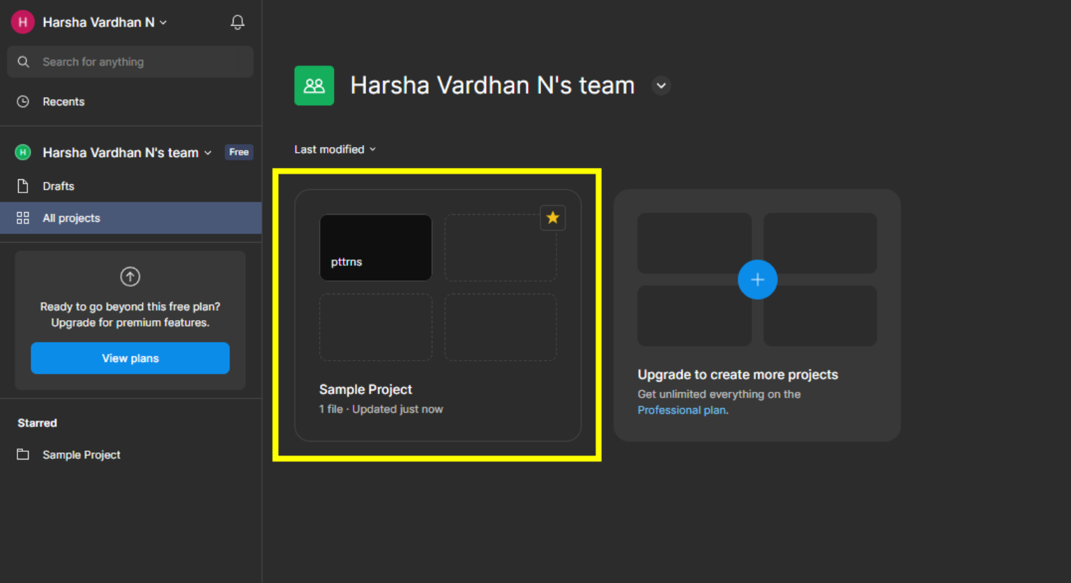 How To Move Figma File From Draft to Project - Pttrns