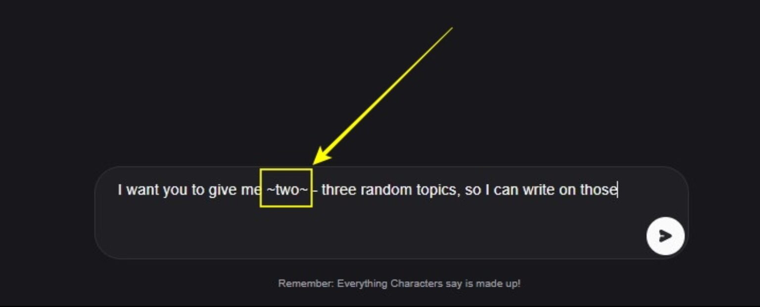 How to Cross Out Text in Character.AI - Pttrns